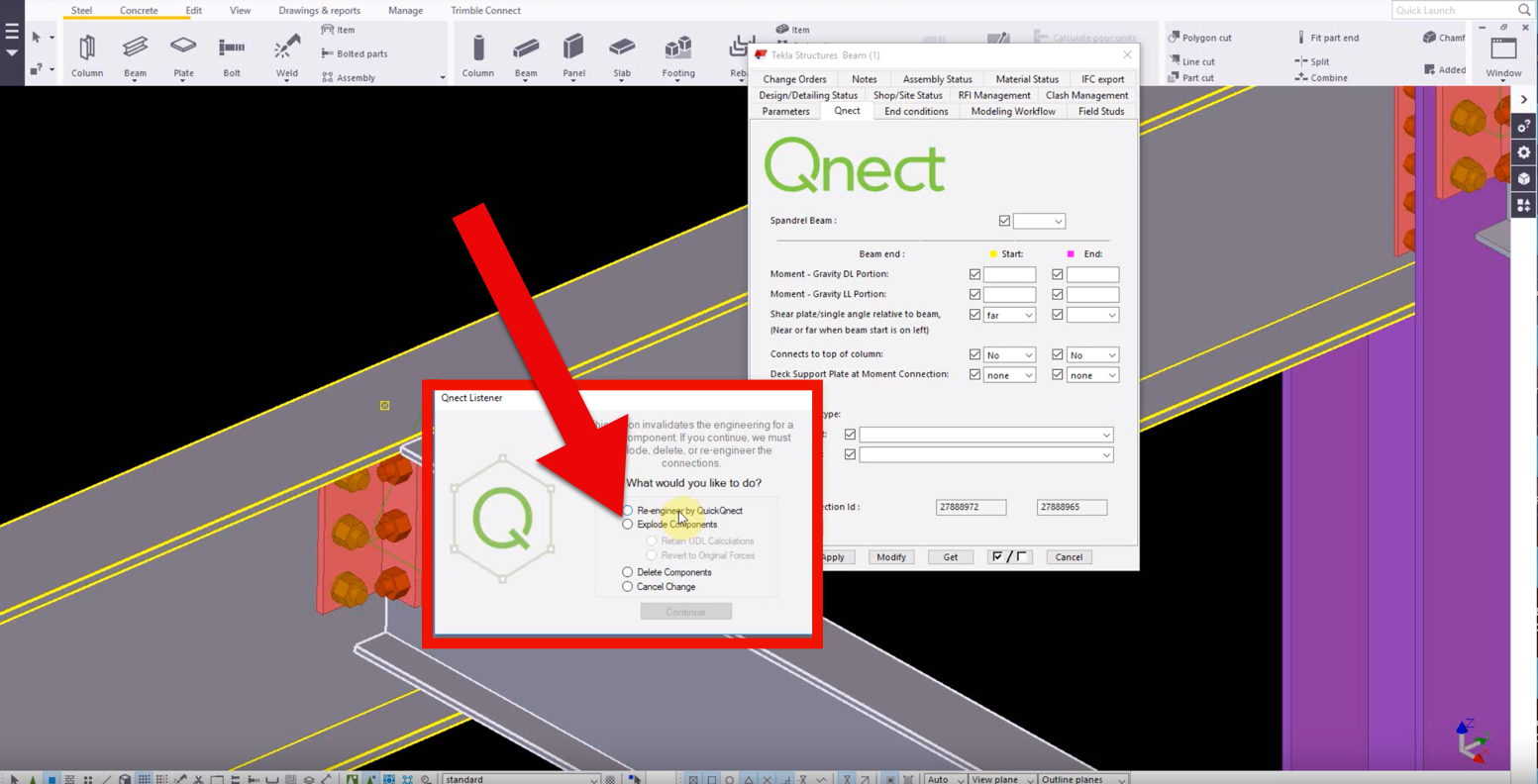 How to Change a Single Angle Side in Tekla Structures | Qnect