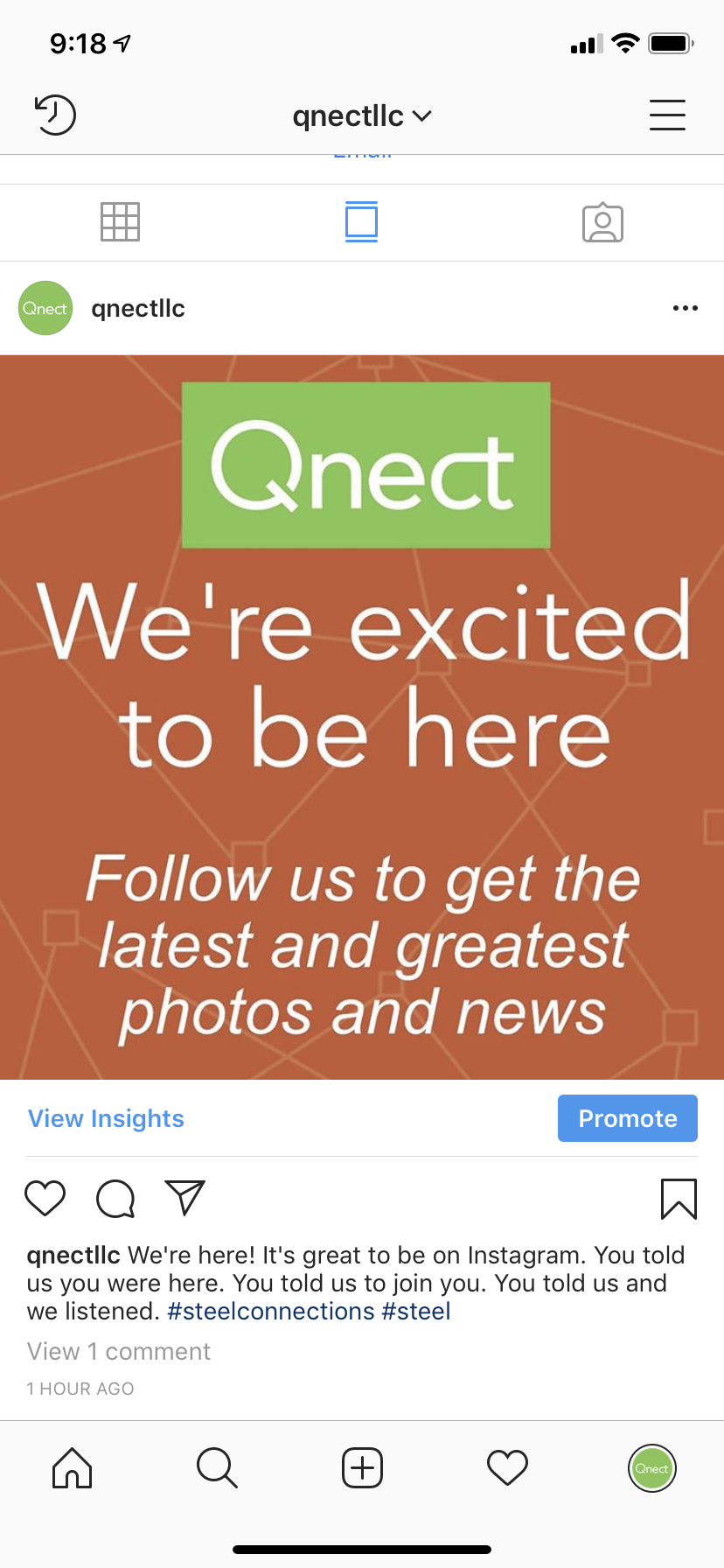 We are on Instagram! | Qnect